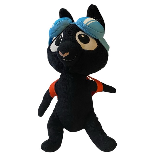 IKEA | Toys | Ikea Lattjo Black Cat Plush Goggles Backpack Stuffed ...